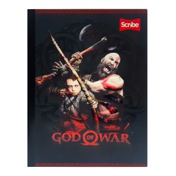 Scribe Notebook, Grid, 50 sheets, God of war